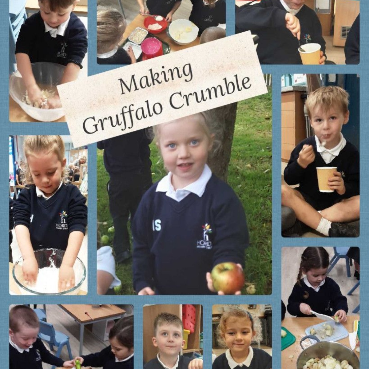 Hordle CE (VA) Primary School & Nursery - Team FS: Gruffalo Crumble!